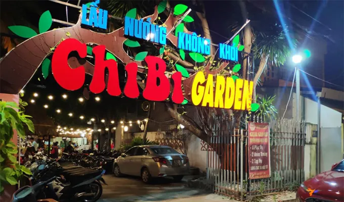 Long An - Quán lẩu nướng Chibi Garden Buffet